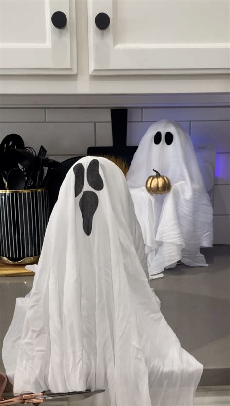 Dollar Tree DIY Ghosts White Oak Shop