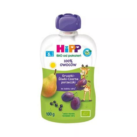 Hipp Bio Mus Gruszki Liwki Czarne Porzeczki G Opinie Sk Ad I Cena Apteka Nowa Farmacja