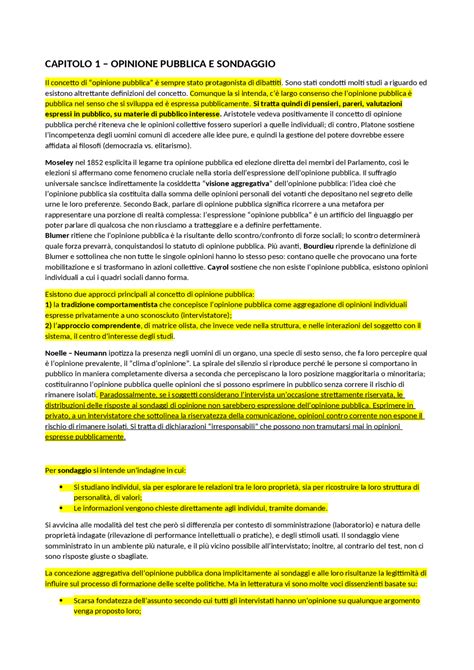 Riassunto Sondaggi Ed Interviste Docsity