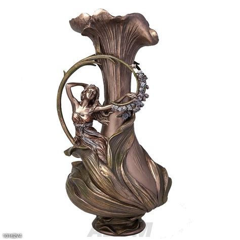 Veronese Ваза Дівчина в Гіацинт 39 см Бронзовий купити від Azum ціна відгуки опис огляд