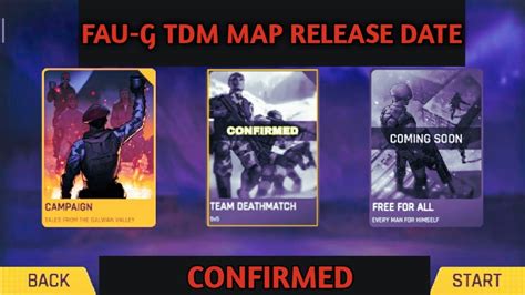 Faug Game Latest News Faug Game Today News TDM Map Release Date