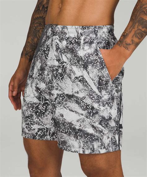 Lululemon Pace Breaker Reflective Linerless Short 7 Take Flight Grey