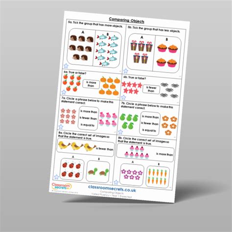 Year 1 Comparing Objects Varied Fluency Resource Classroom Secrets