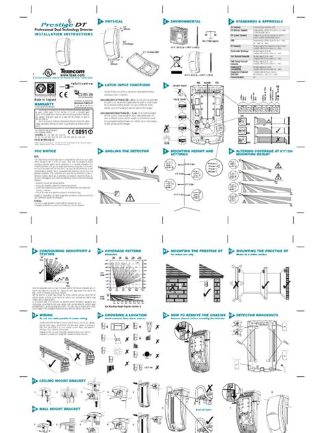 04 Detetor Texecom Prestige Dt Manual Utilizador En Pdf