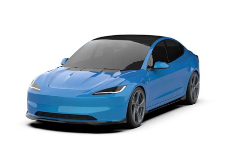 Robot Tesla Model 3 Highland 2024 Lowline Frp Carbon Fibre Bodykit