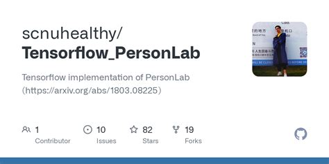 GitHub Scnuhealthy Tensorflow PersonLab Tensorflow Implementation Of