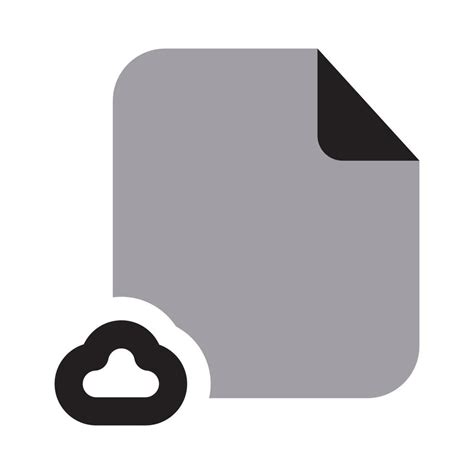 Cloud Files Icon Two Tone Solid 10941055 Vector Art At Vecteezy
