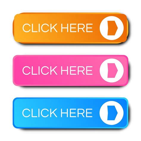 Set Of Three Modern Gradient Buttons With Shadows Read More Buttons