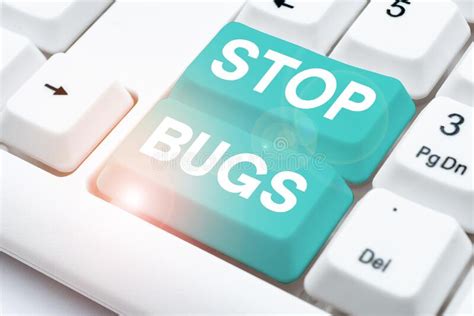 sign displaying stop bugs business concept get rid an insect or
