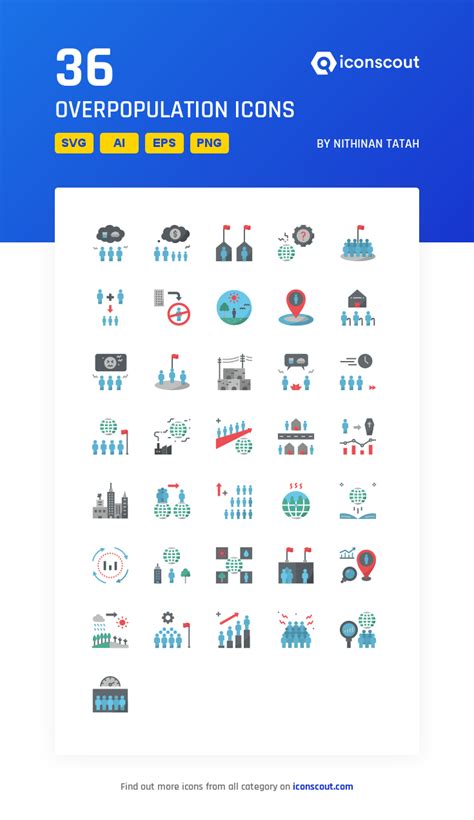 Download Overpopulation Icon Pack Available In Svg Png And Icon Fonts
