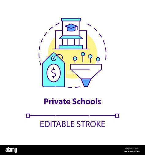 Private Schools Concept Icon Stock Vector Image And Art Alamy