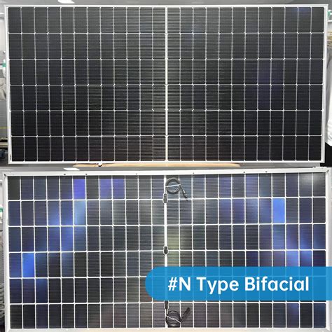 High Efficiency Topcon 575w 580w 590w 600w Bifacial Double Glass Half