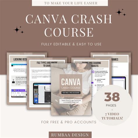 Canva Crash Course Including Video Tutorials Done for You Canva Guide How to Canva Tutorial ...
