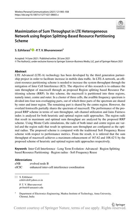 Maximization Of Sum Throughput In Lte Heterogeneous Network Using Region Splitting Based