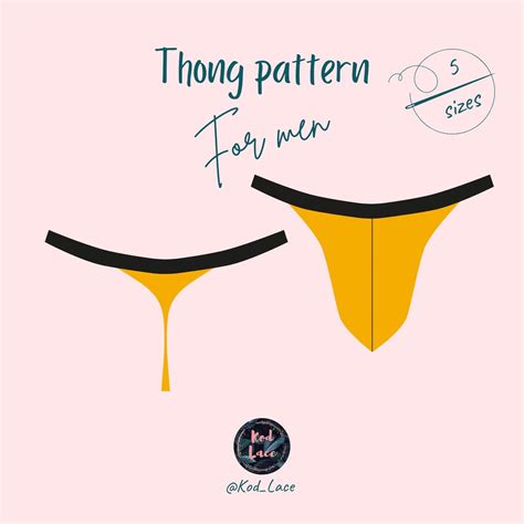 Mens Thong Sewing Pattern Sexy Underwear Pdf Pattern Etsy