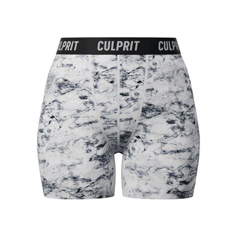 White Marble Ladyboxers Culprit Underwear
