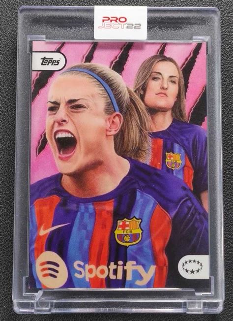 2022 Topps Project2022 Alexia Putellas 欧冠 艺术家联名 巴萨女足 世界足球小姐美女 莱克西娅 普特利亚