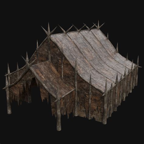 Orcish Barbarian Tents Collection 3d Model By Enterables