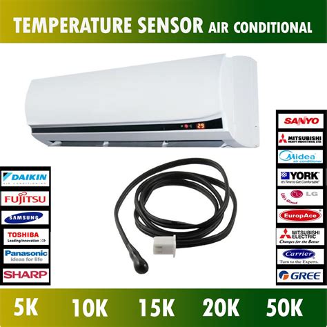Air Conditioner Temperature Sensor Coil 5k 10k 15k 20k 50k Aircond Room