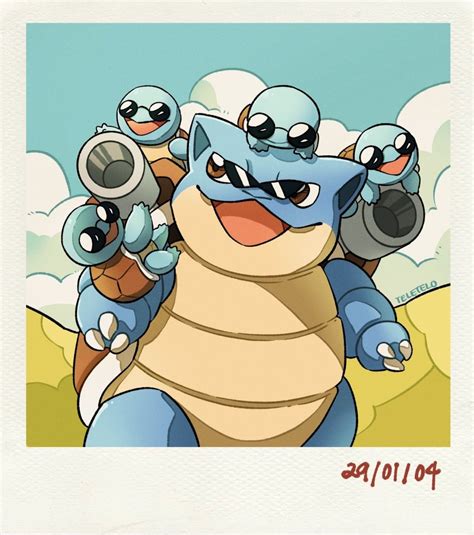 Teletelo Blastoise Squirtle Squirtle Squad Nintendo Pokemon