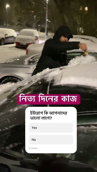 বাসার থেকে নামা মানেই হাটু সমান স্নো পার করা Youtube