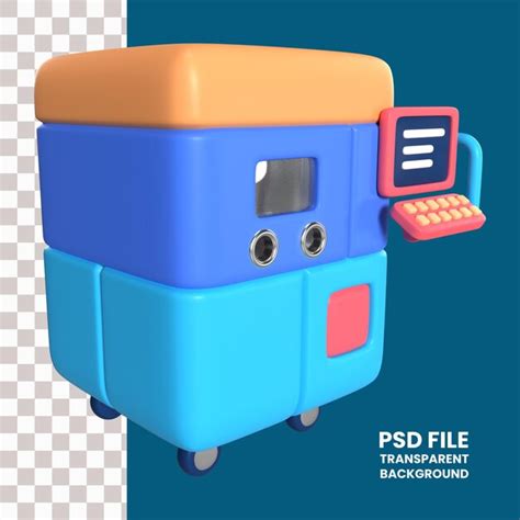 Premium Psd Sls 3d Printer 3d Illustration Icon