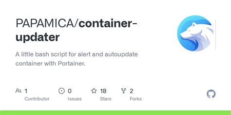 github papamica container updater a little bash script for alert and