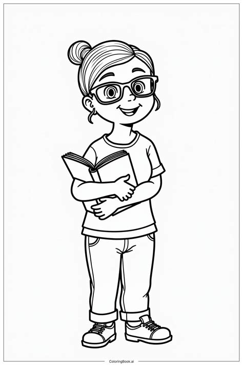 아이들을 위한 선생님 감사합니다 색칠 페이지