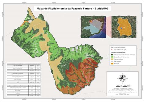 Mapa De Fitofisionomia Fazenda Fartura Spatialnode