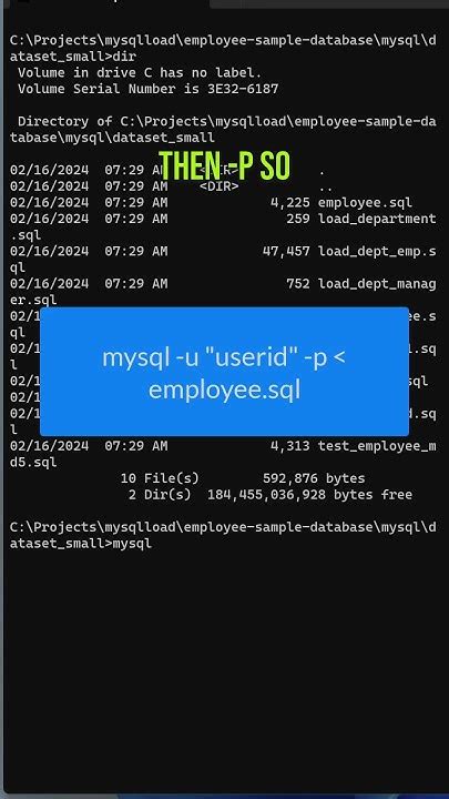 Load Mysql Database Mysql Database Testing Youtube