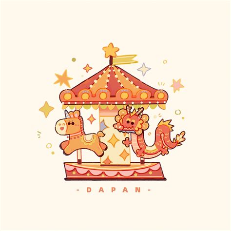 龙年谐音梗插画合集dp大潘 站酷zcool