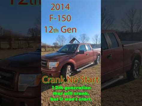 Ford F150 Crank No Start Answer #fordf150 #mechanic #truck | Car Fix ...