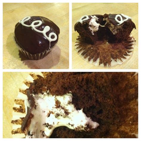 Homemade Classic Hostess Squiggle Cupcake