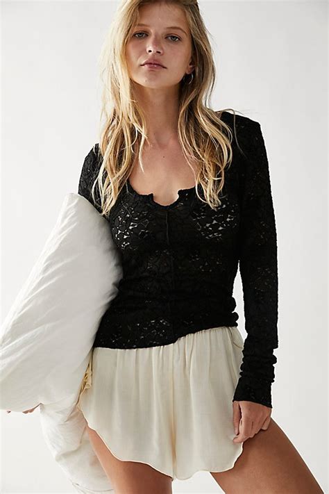 Black Sheer Intimately Women Blouses Editorialist