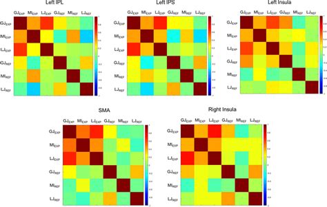 Representational Similarity Matrices Rsm Representing The Pairwise