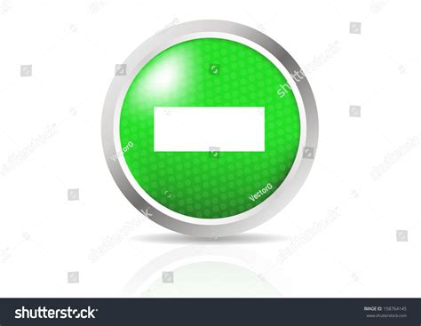 Green Button Royalty Free Stock Vector 158764145