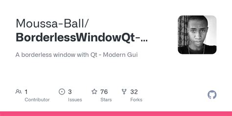 Github Moussa Ballborderlesswindowqt Modern Gui A Borderless Window With Qt Modern Gui