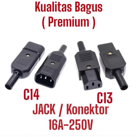 Jual Jek Konektor Output Input Ups Ica Apc Prolink Jack C13 C14 16a Kualitas Bagus Premium