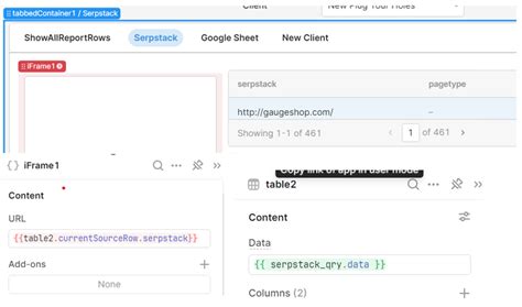 Iframe To Display Web Page Based On Selected Value In Table 💬 App