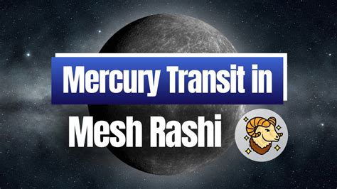 Mercury Transit In Mesh Rashi 2025 Impacts And Solutions For Mercury
