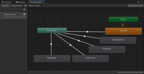 Unity Ui Button Разбираем кнопки и их анимации Geekstand