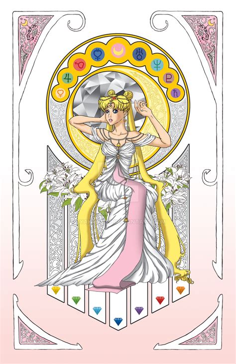 Sailor Moon Art Nouveau By Byakko 777 On Deviantart