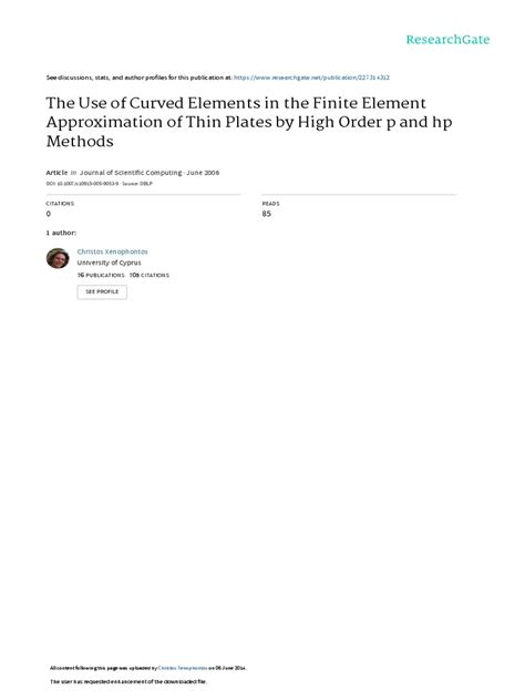 the use of curved elements in the finite element a pdf download free