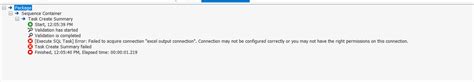 Ssis Create Table Caueses Error In Ssis Microsoft Qanda