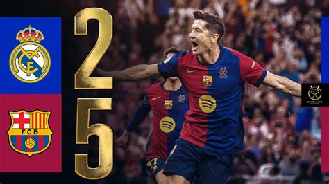 Real Madrid 2 Vs 5 Fc Barcelona Spanish Super Cup Final El ClÁsico