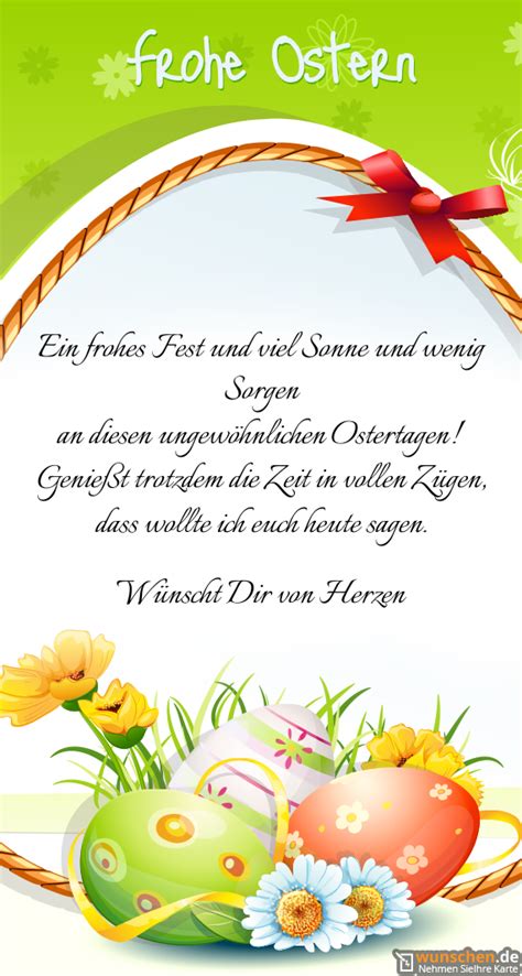 Wir wünschen Ihnen und Ihrer Familie ein schönes Fertig Osterkarte