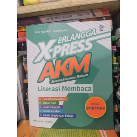 Jual BUKU X PRESS AKM ASESMEN KOMPETENSI MINIMUM LITERASI MEMBACA UNTUK