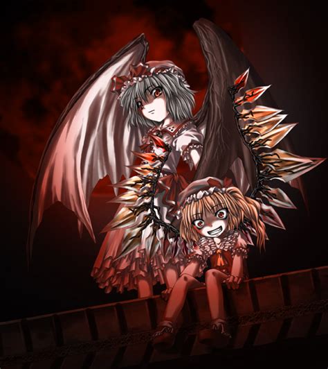 Remilia Scarlet And Flandre Scarlet Touhou Drawn By Aozoramarket