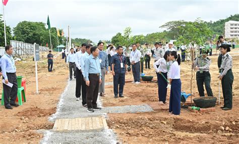 Naypyitaw State Polytechnic University Beautifies Campus With Tree