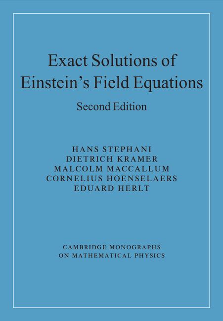 Exact Solutions Of Einstein S Field Equations